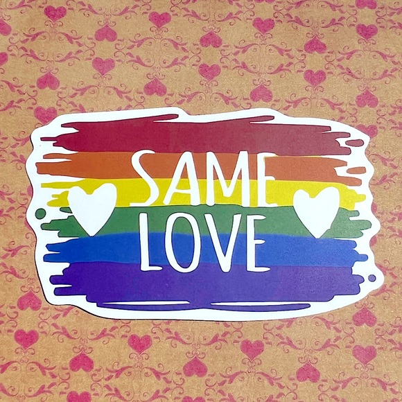 Hand Crafted | Design | Same Love Pride Month Lgbtqia Rainbow Vibrant ...
